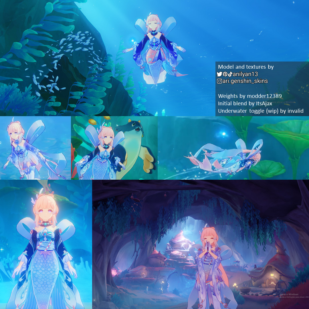 Kokomi Redesign: Canon Kokomi x Beta/Mimi mashup Mod for Genshin Impact | GI Mods