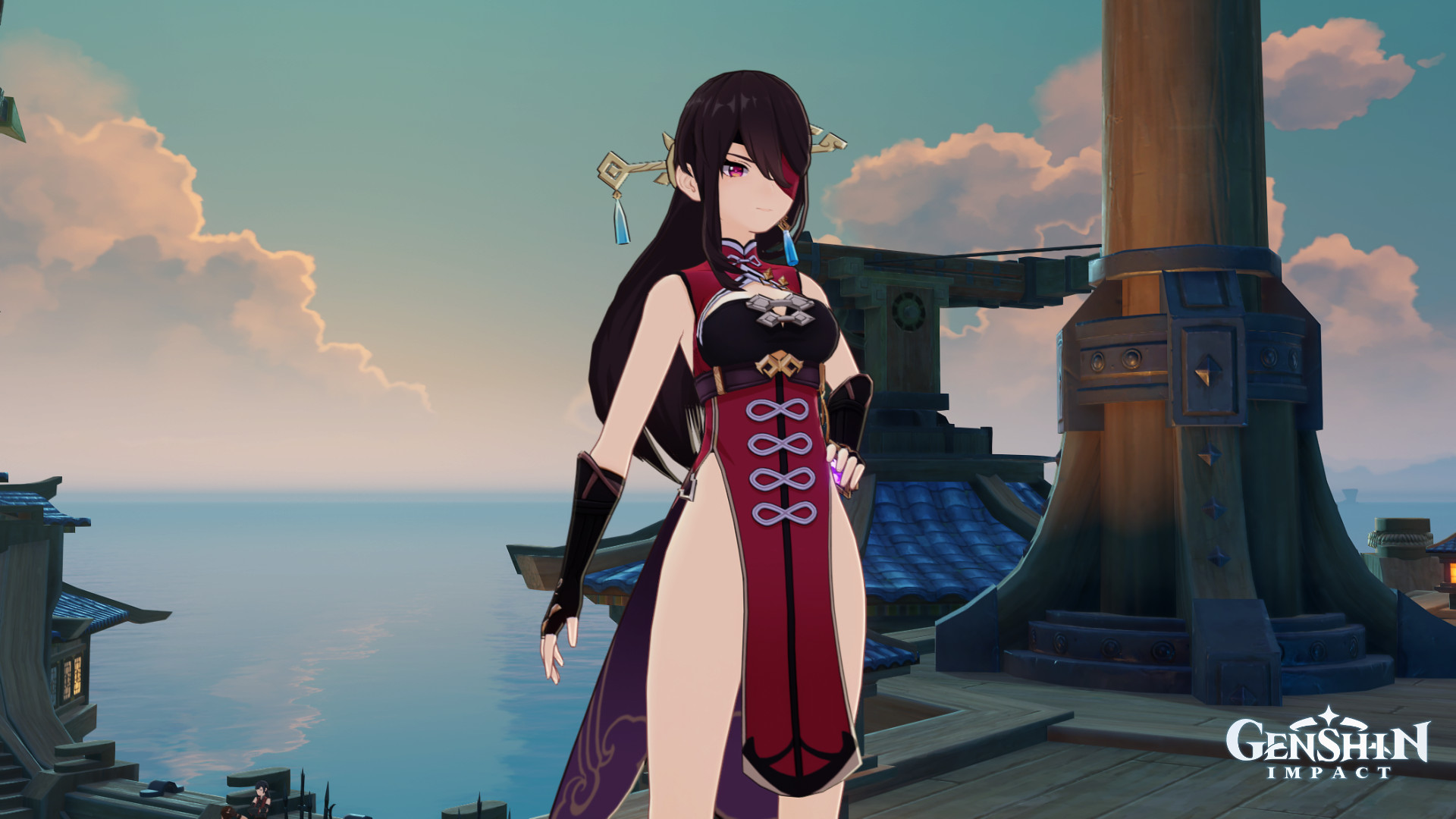 Beidou - Bare legs and feet without cape [Toggle] Mod for Genshin ...