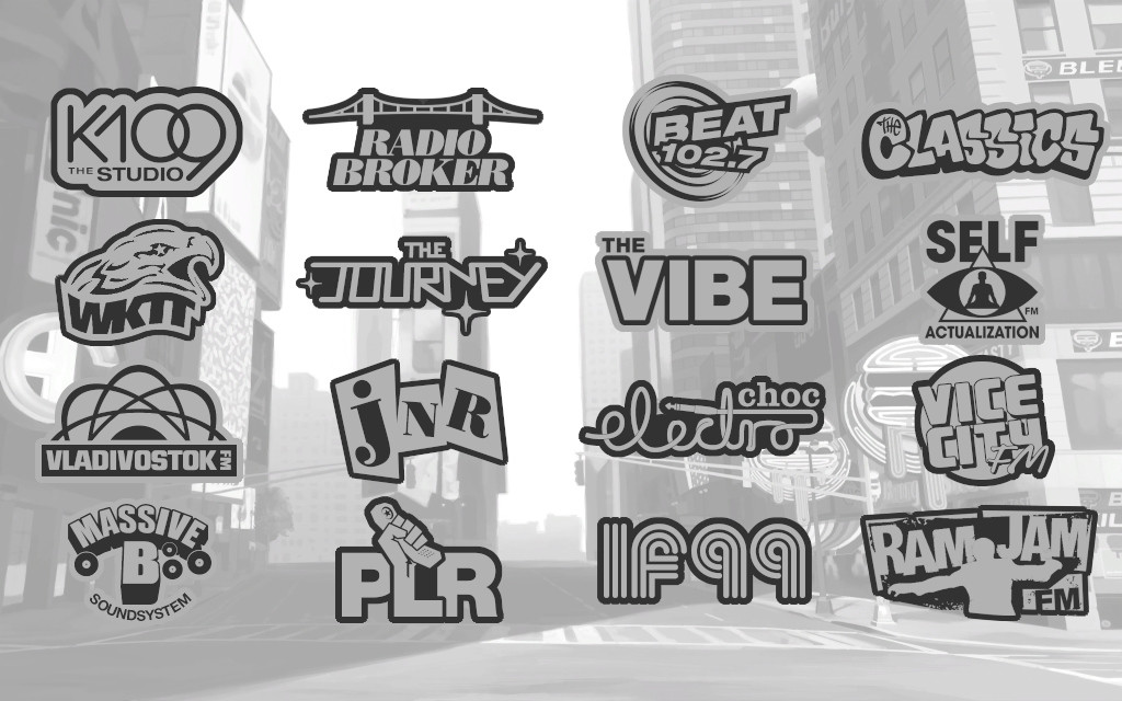 Higher Resolution Radio Logos Mod for Grand Theft Auto IV | GTA4 Mods
