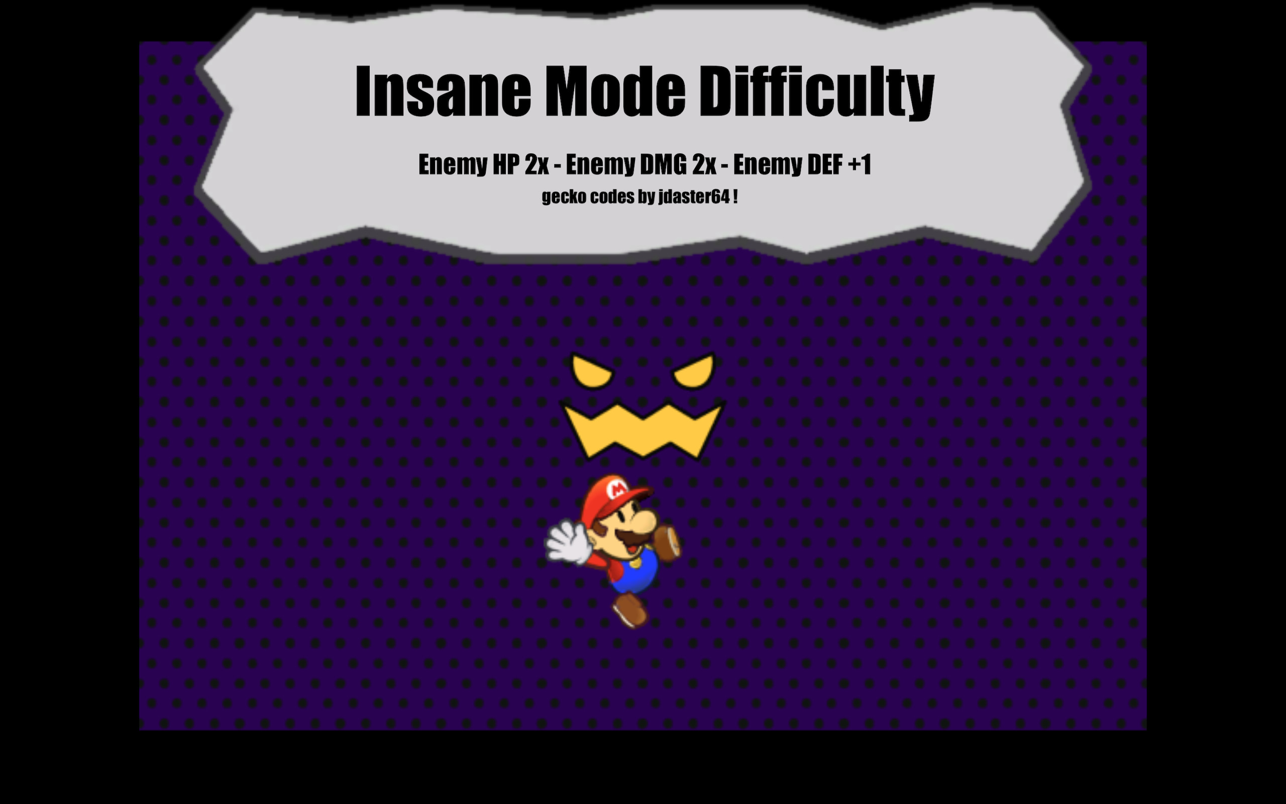 Insane Mode Difficulty Mod for Paper Mario: The Thousand Year Door ...