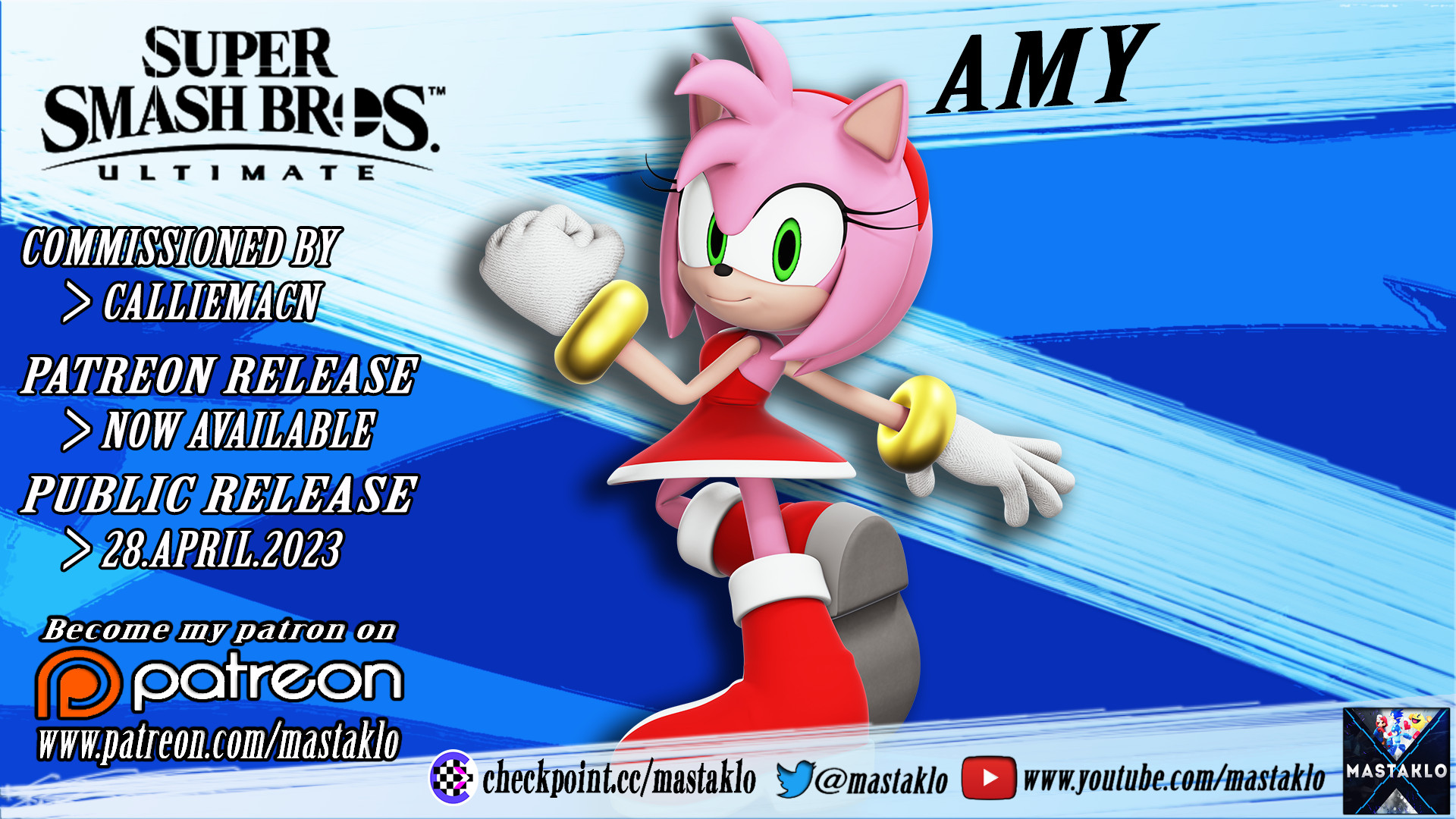 Amy Rose Mod for Super Smash Bros. Ultimate | SSBU Mods