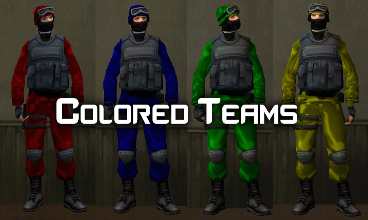Colored Teams (swat) Mod for Grand Theft Auto: San Andreas | GTA:SA Mods
