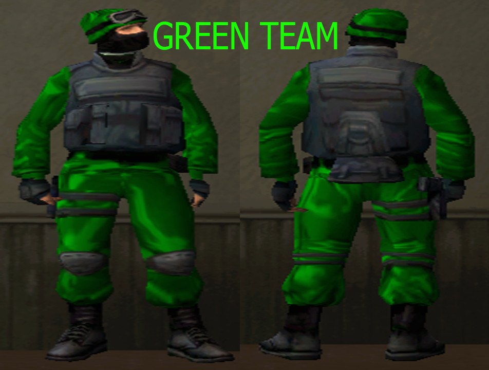 Colored Teams (swat) Mod for Grand Theft Auto: San Andreas | GTA:SA Mods