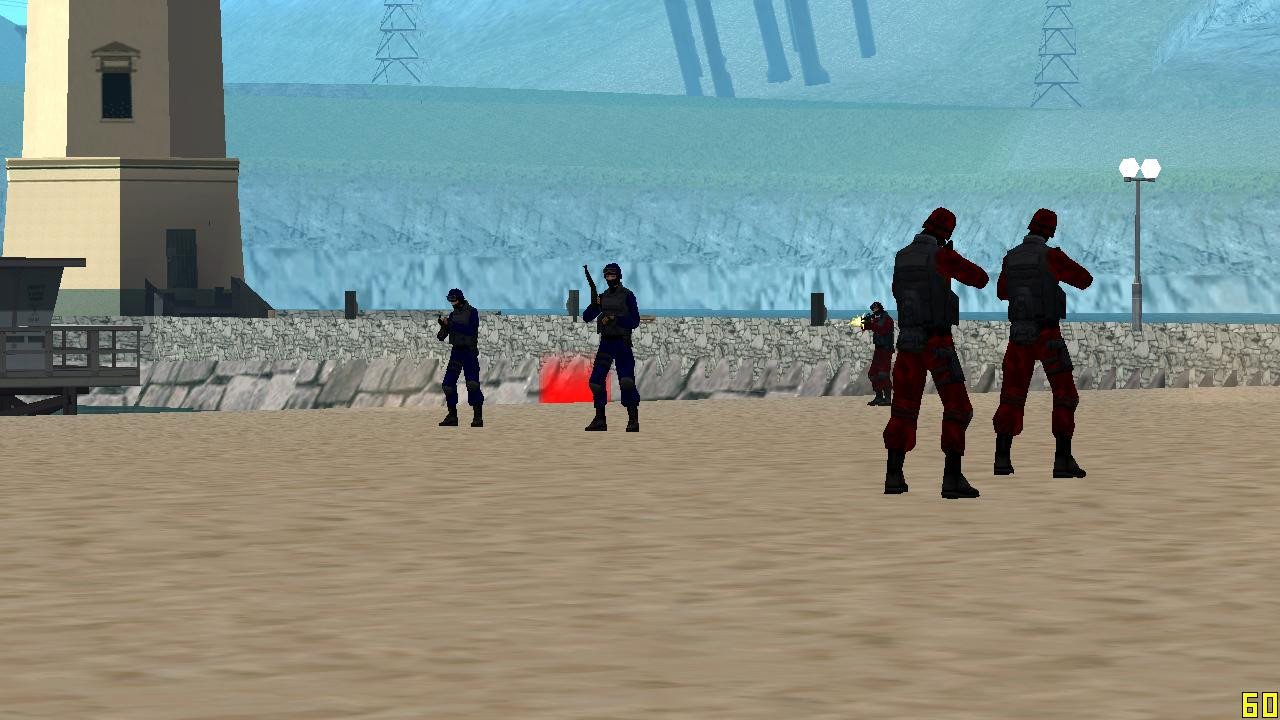 Colored Teams (swat) Mod for Grand Theft Auto: San Andreas | GTA:SA Mods