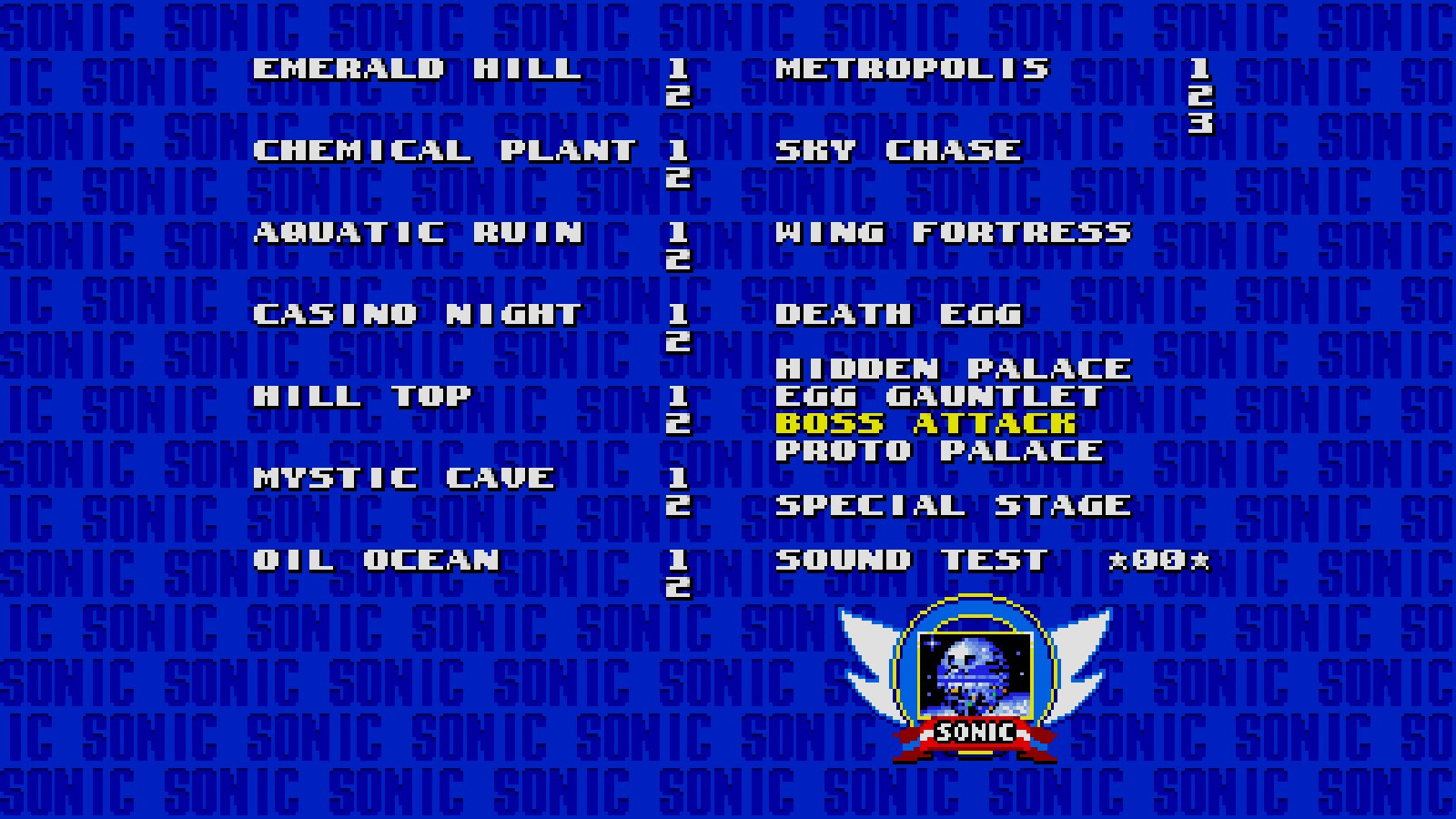 Sonic 2 Level Select Expanded (with Unused Zones) Mod for Sonic Origins ...