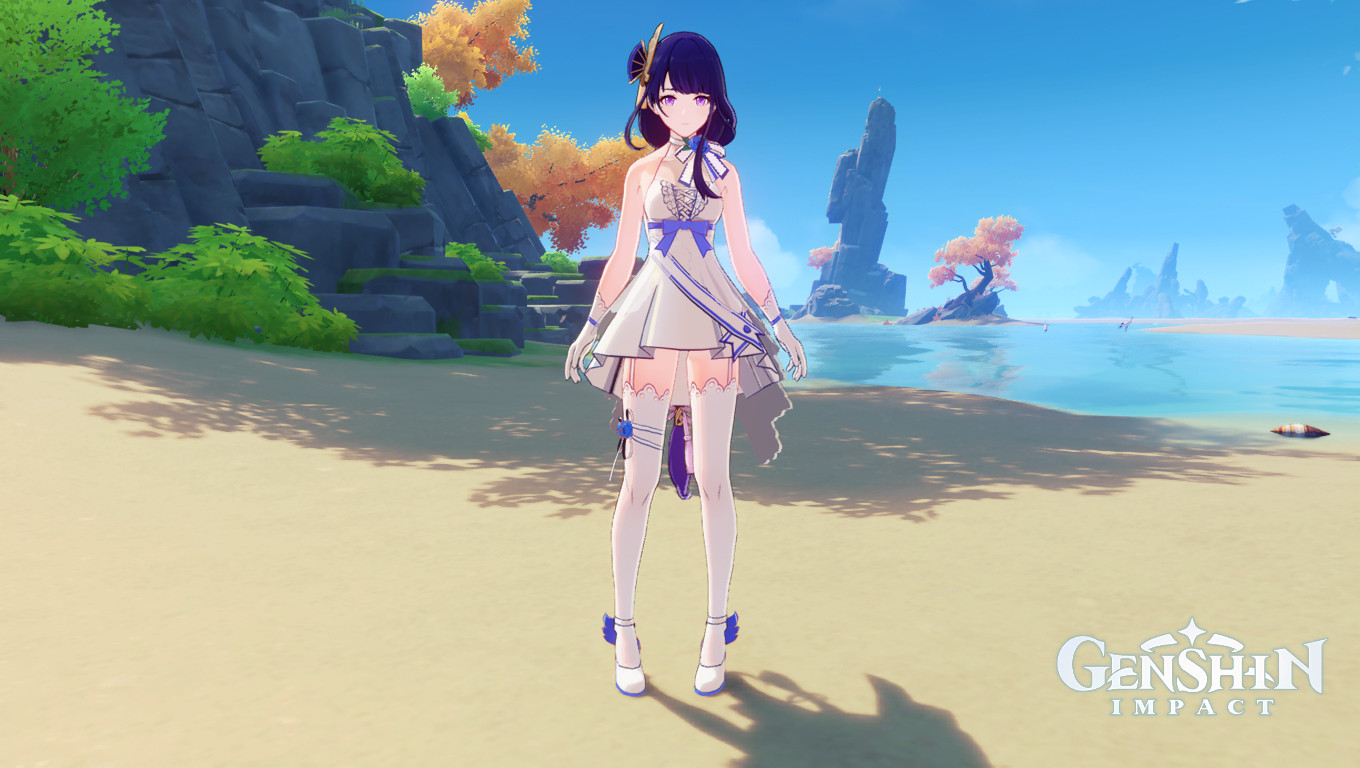 Raiden Shogun(Aeterna Purum Outfit) Mod for Genshin Impact | GI Mods