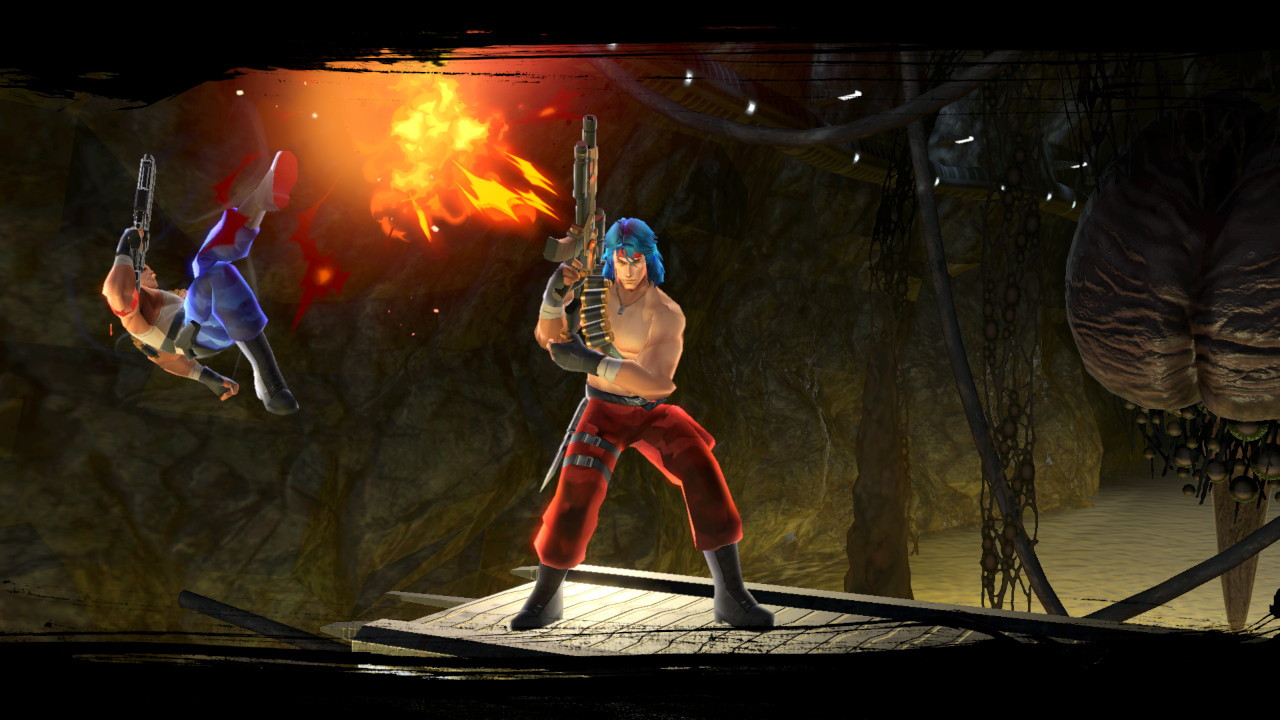 Bill Rizer & Lance Bean (Contra) over Samus Mod for Super Smash Bros ...