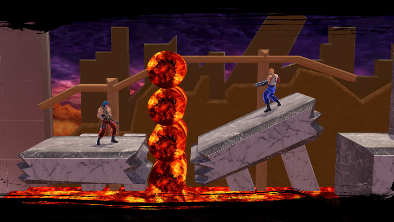 Bill Rizer & Lance Bean (Contra) over Samus Mod for Super Smash Bros ...