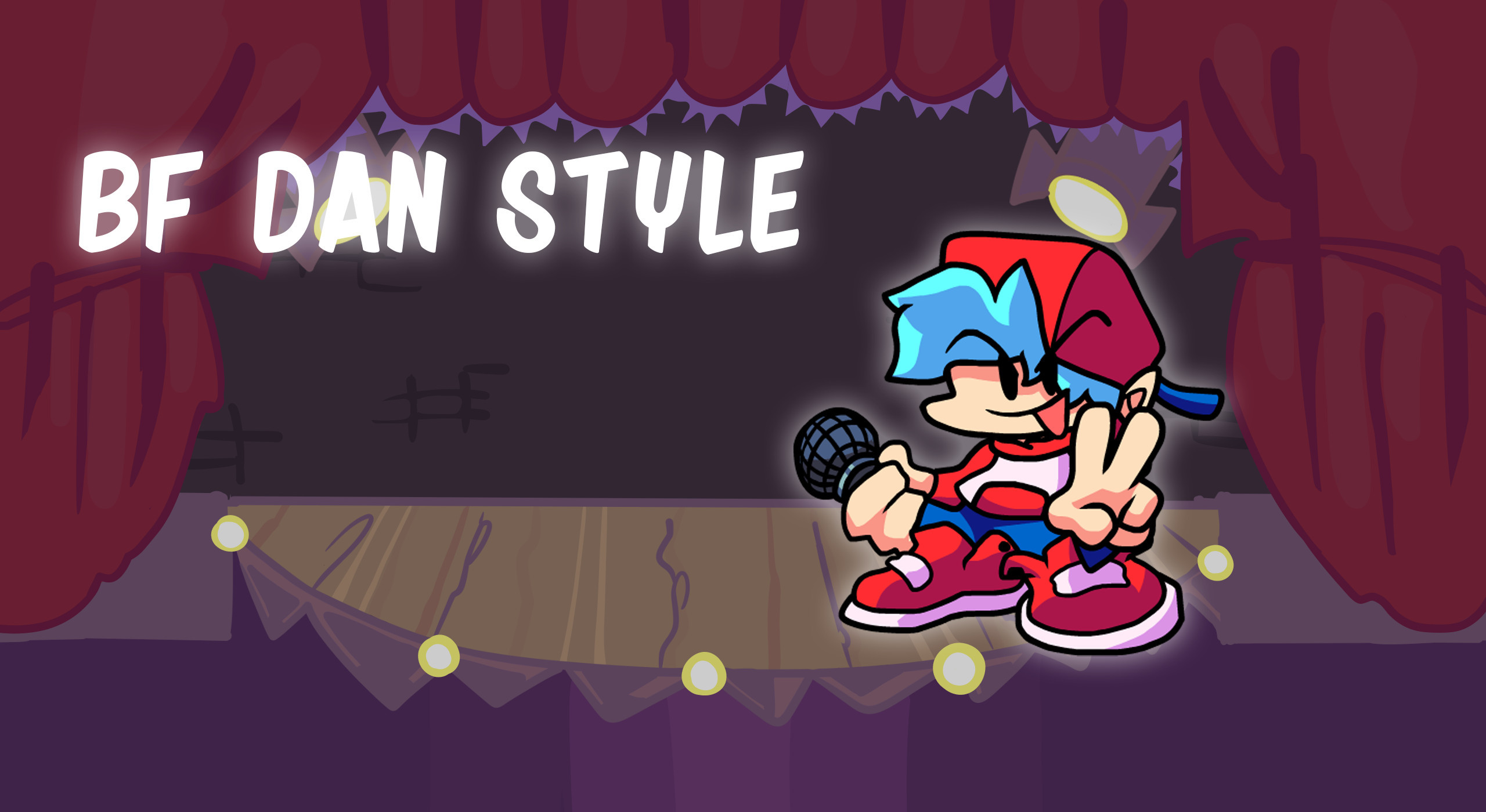 (SAICONS) bf dan style optimizado Mod for Friday Night Funkin' | FNF Mods