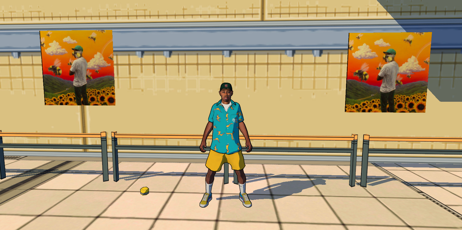 Tyler the creator over solace Mod for Bomb Rush Cyberfunk | BRC Mods