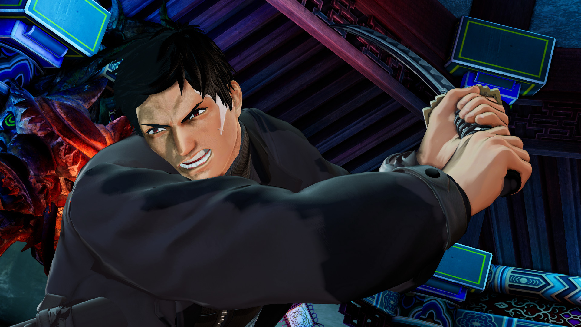 Chihiro Rokuhira (Kagura Bachi) Haohmaru Mod for The King of Fighters ...