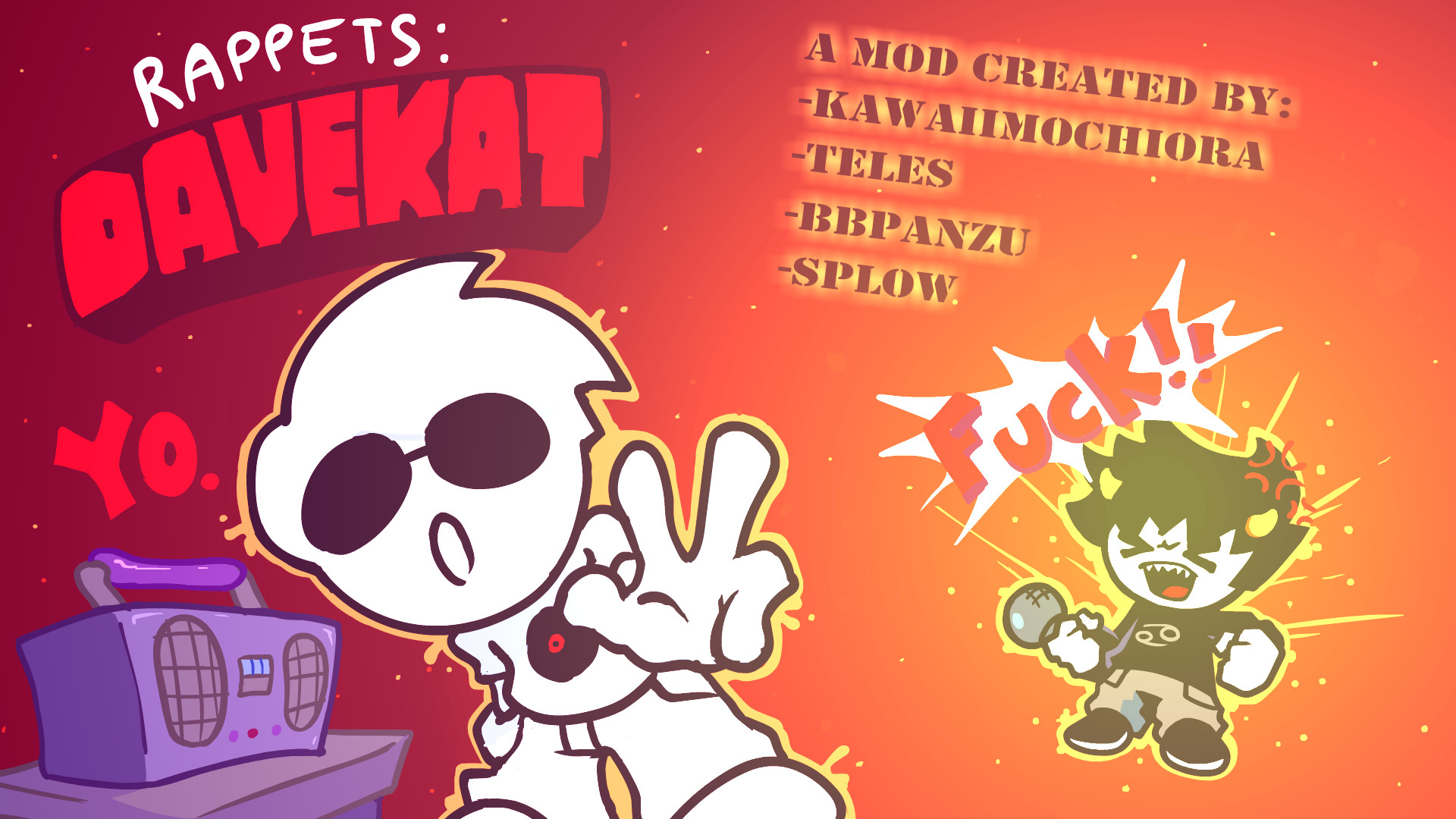 FNF: Rappets - Davekat [ONESHOT] Mod for Friday Night Funkin' | FNF Mods