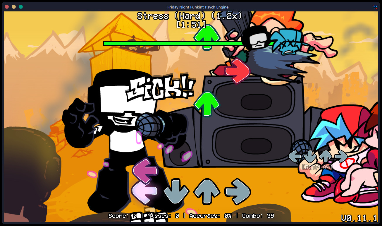 Accurate Monday Morning Misery HUD for PE Mod for Friday Night Funkin ...