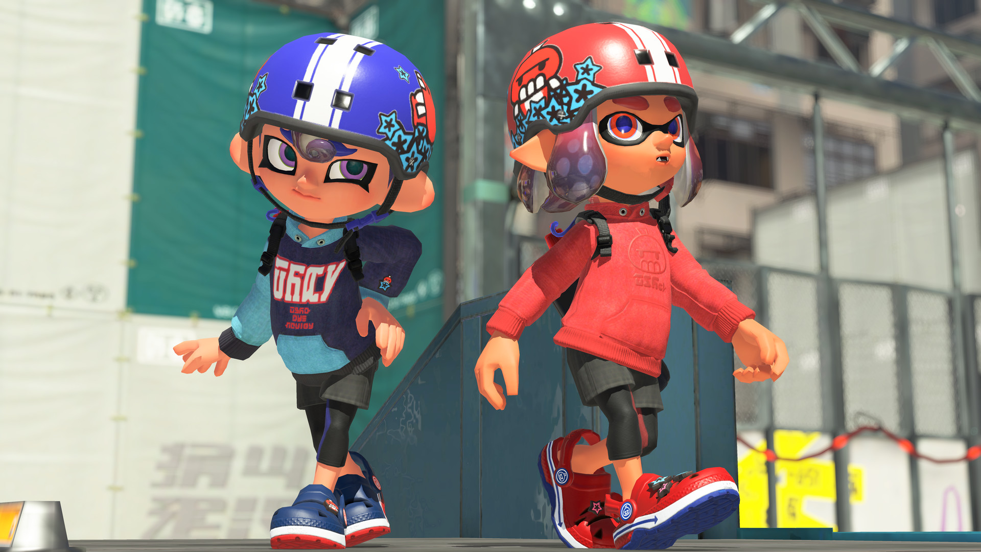 Blue and Red Hoodless Gear Mod for Splatoon 3 | Splatoon 3 Mods