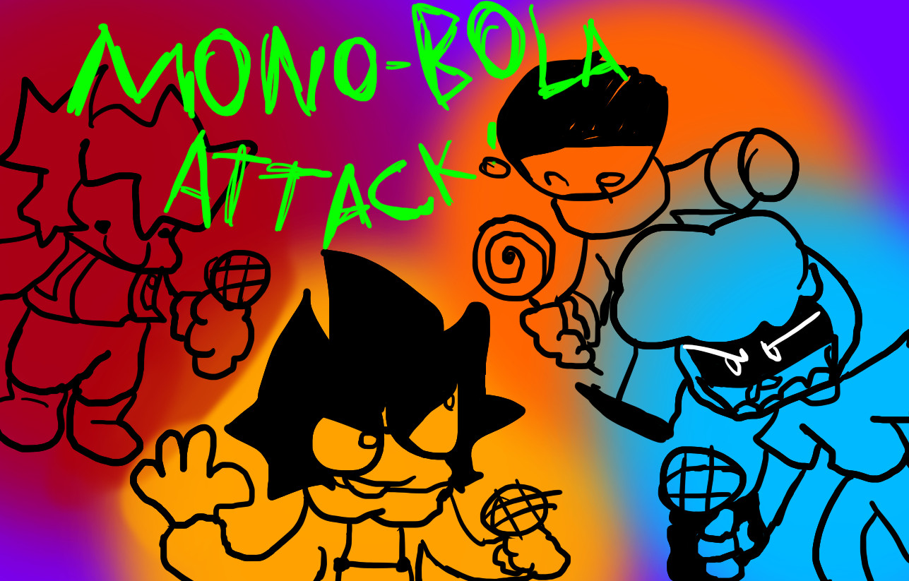 Monotone-Attack Cosmic Cover! Mod for Friday Night Funkin' | FNF Mods