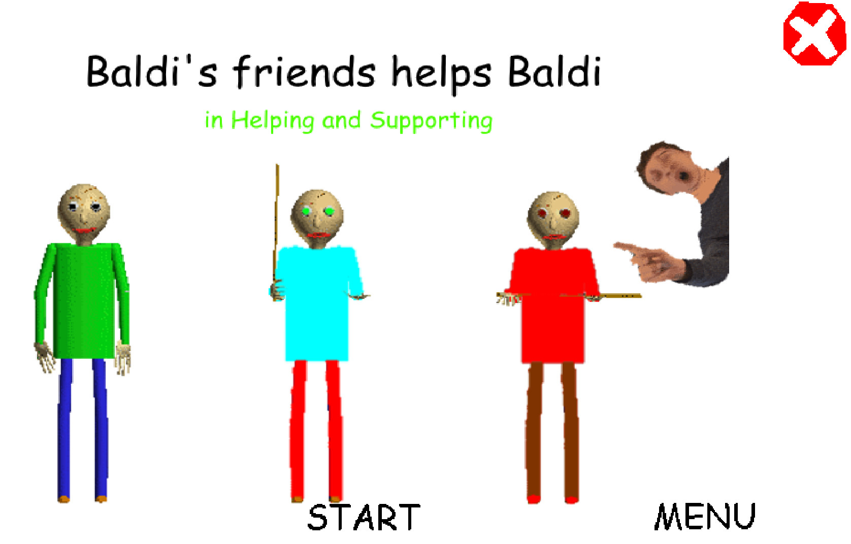 Baldi's Friends helps Baldi ! Mod for Baldi's Basics | Baldi Mods