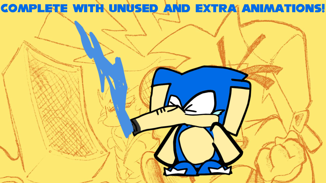 Elephant Sonic Over Boyfriend! Mod for Friday Night Funkin' | FNF Mods