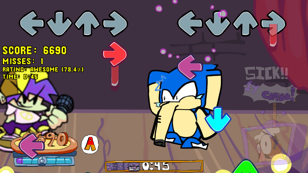 Elephant Sonic Over Boyfriend! Mod for Friday Night Funkin' | FNF Mods
