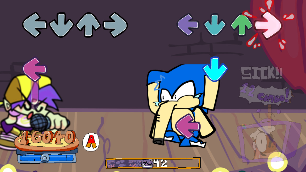 Elephant Sonic Over Boyfriend! Mod for Friday Night Funkin' | FNF Mods