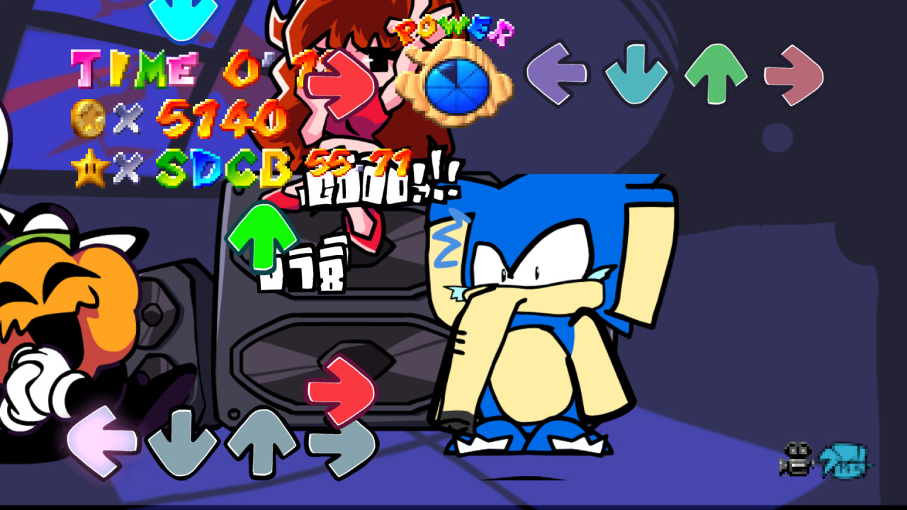 Elephant Sonic Over Boyfriend! Mod for Friday Night Funkin' | FNF Mods