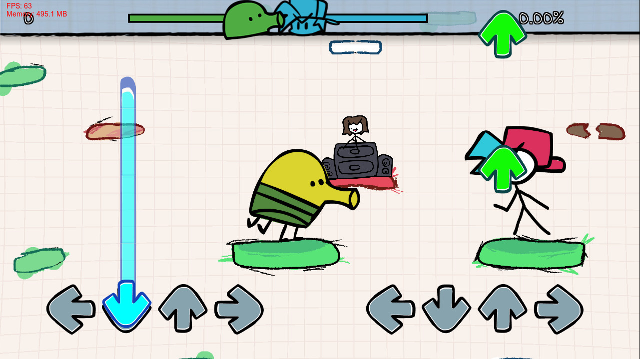 Spring V2 // Doodle Jump FNF Mod Mod for Friday Night Funkin' | FNF Mods