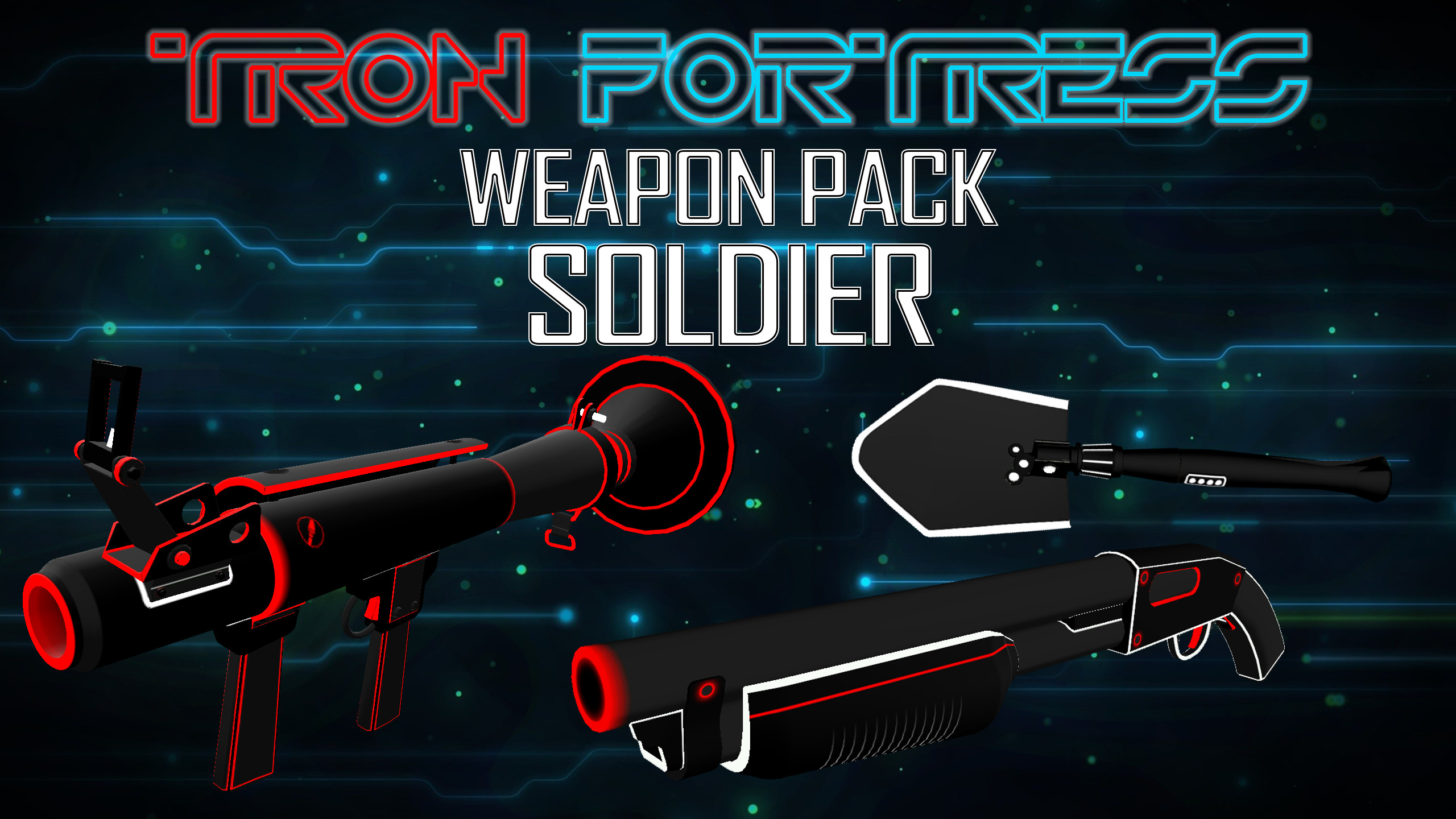 Tron Fortress Weapon Pack - Soldier (Casual) Mod for Team Fortress 2 ...