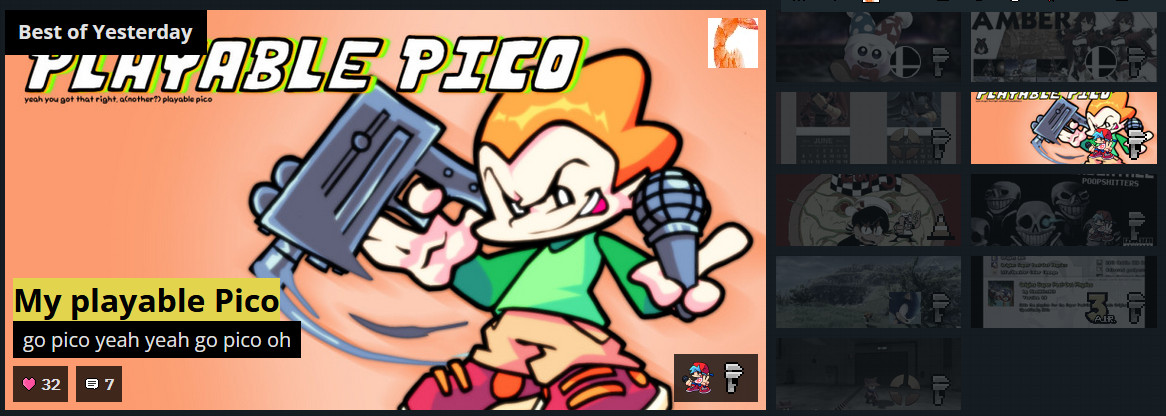 My playable Pico Mod for Friday Night Funkin' | FNF Mods