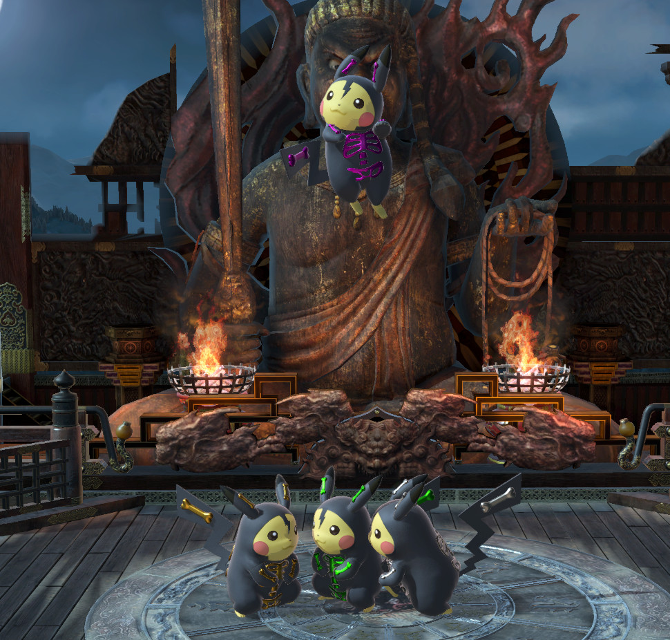 Skeleton Suit Pikachu Mod for Super Smash Bros. Ultimate | SSBU Mods