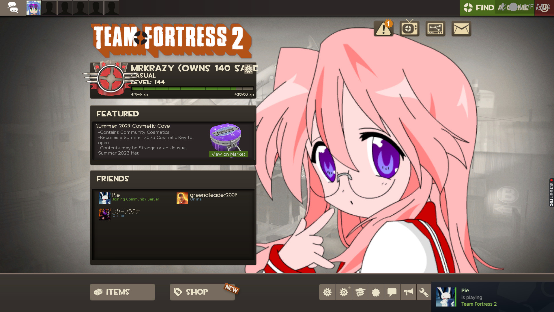 Lucky Star Character Pictures Mod for Team Fortress 2 | TF2 Mods