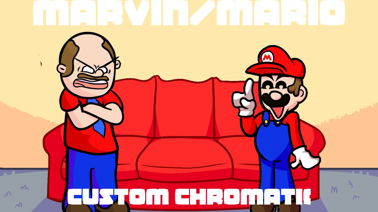 Sml Marvin/Mario Custom Chromatic! Mod for Friday Night Funkin' | FNF Mods