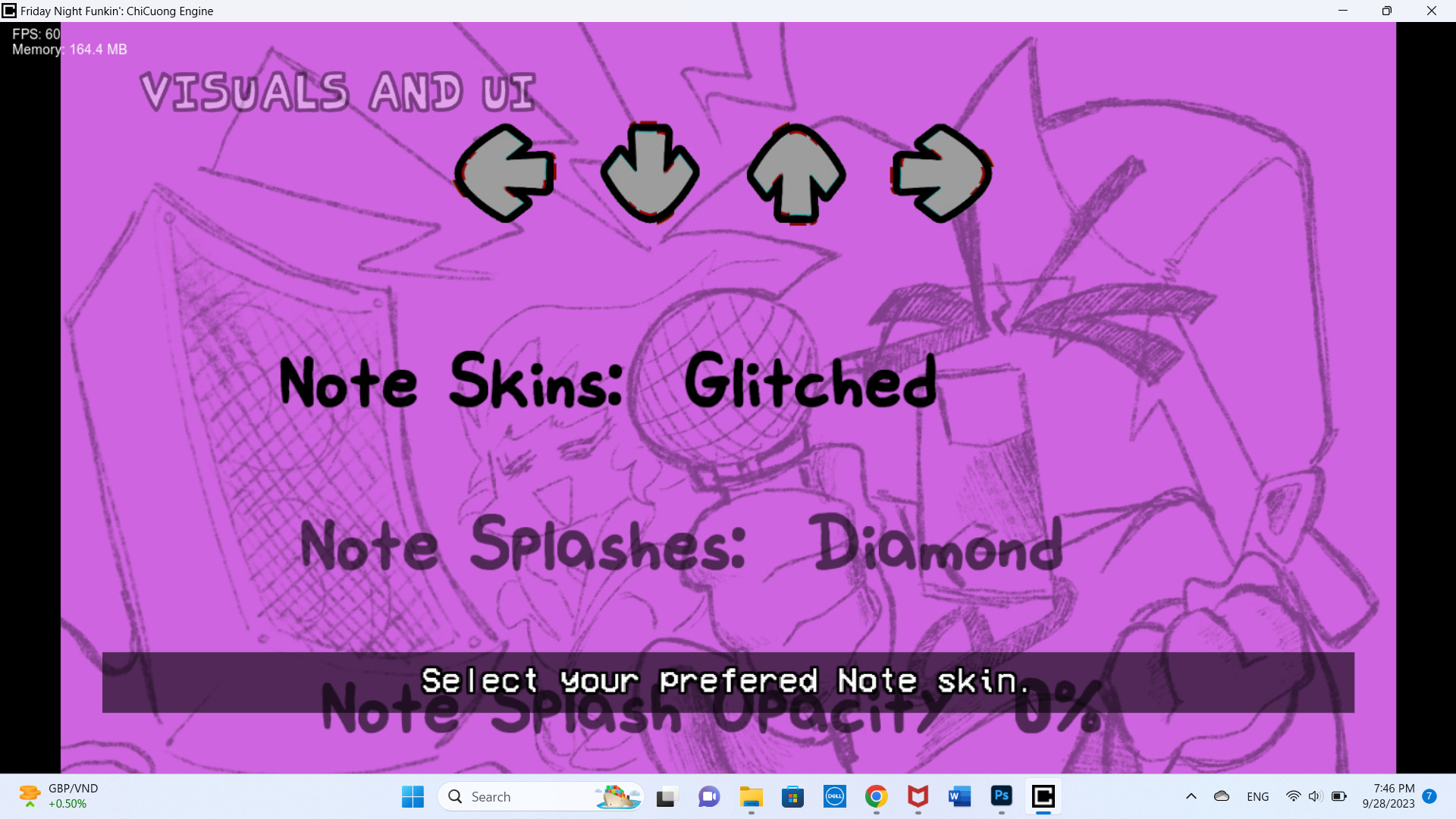 Glitched NOTE assets V0.7 Mod for Friday Night Funkin' | FNF Mods