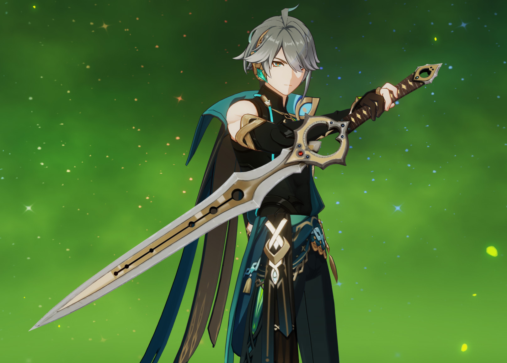 Infinity Blade over Sacrificial Sword Mod for Genshin Impact | GI Mods