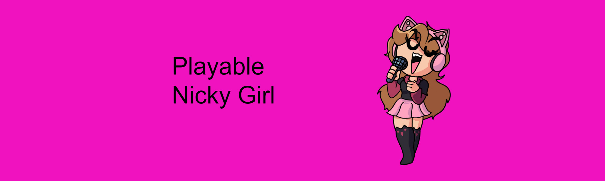 Playable Nicky Girl Mod for Friday Night Funkin' | FNF Mods