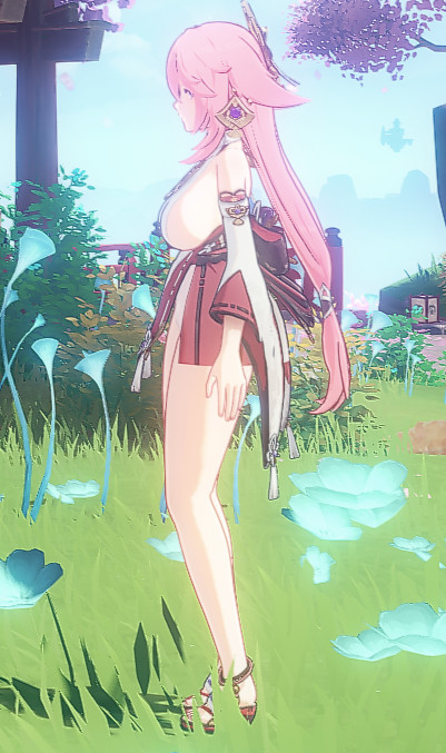 Thicc Yae Miko Mod for Genshin Impact | GI Mods