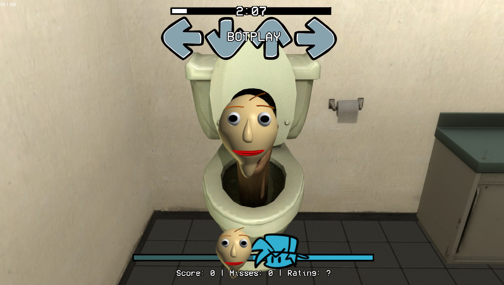 skibidi toilet takeover baldi Mod for Friday Night Funkin' | FNF Mods