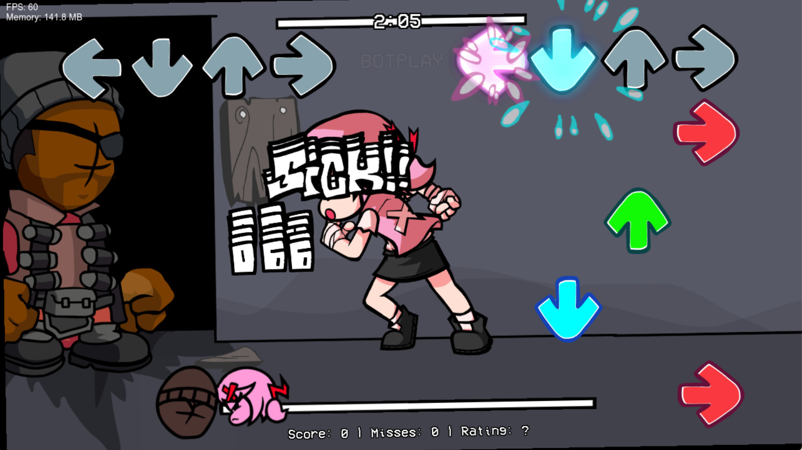 Playable D-side Natsuki Mod for Friday Night Funkin' | FNF Mods