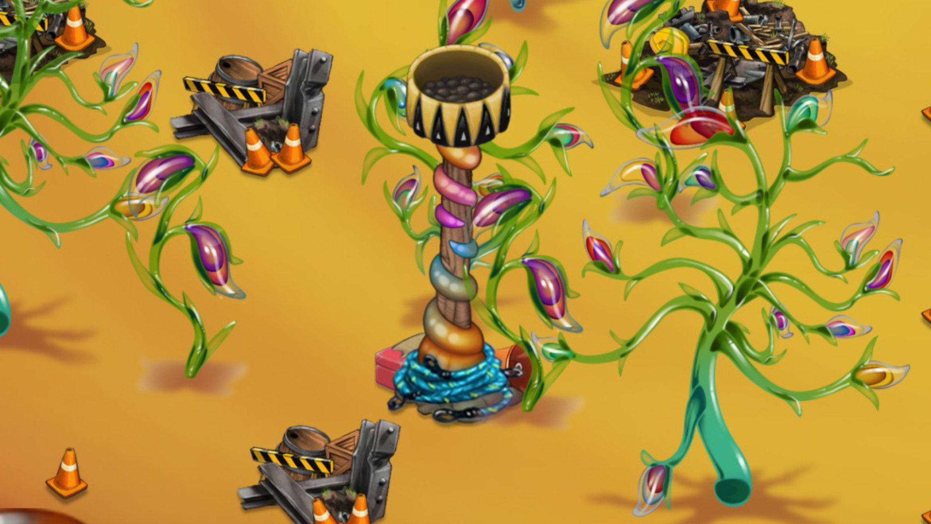 Fire Oasis Under Construction Mod for My Singing Monsters | MSM Mods