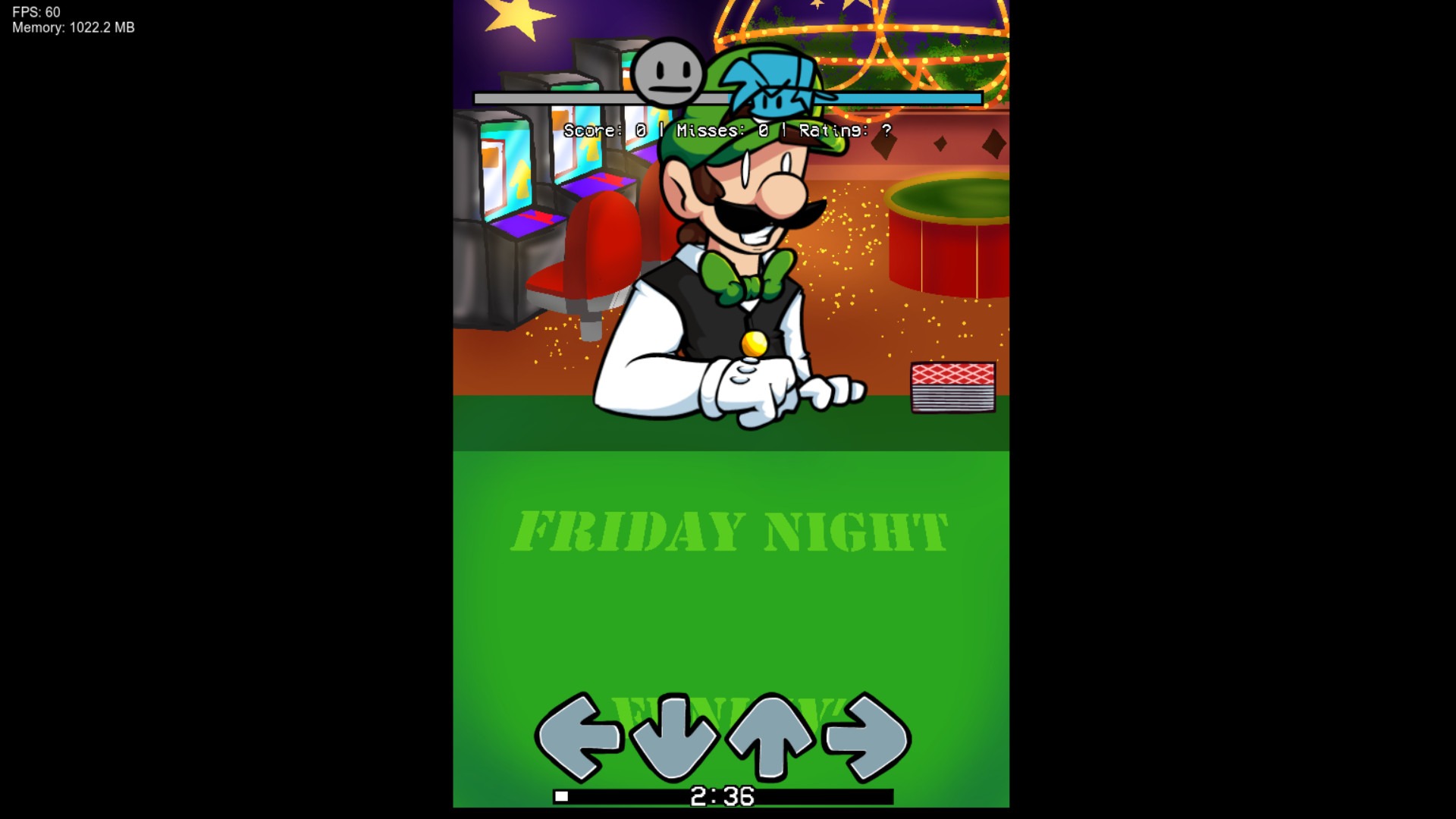 FNF Minigame Mayhem (Casino Luigi) Mod for Friday Night Funkin' | FNF Mods