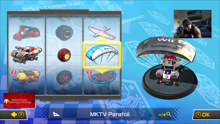 Wii Custom MKTV Glider MK8D mod Mod for Mario Kart 8 Deluxe | MK8D Mods