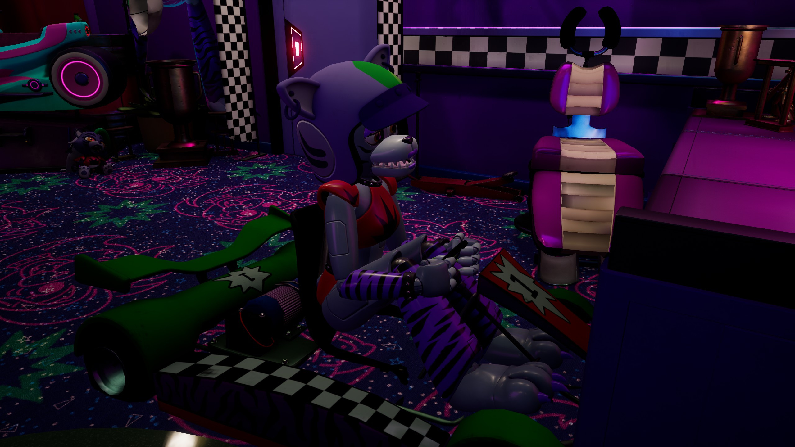 Roxy with a helmet (RUIN)(and a racekart) (real) Mod for Five Nights at ...