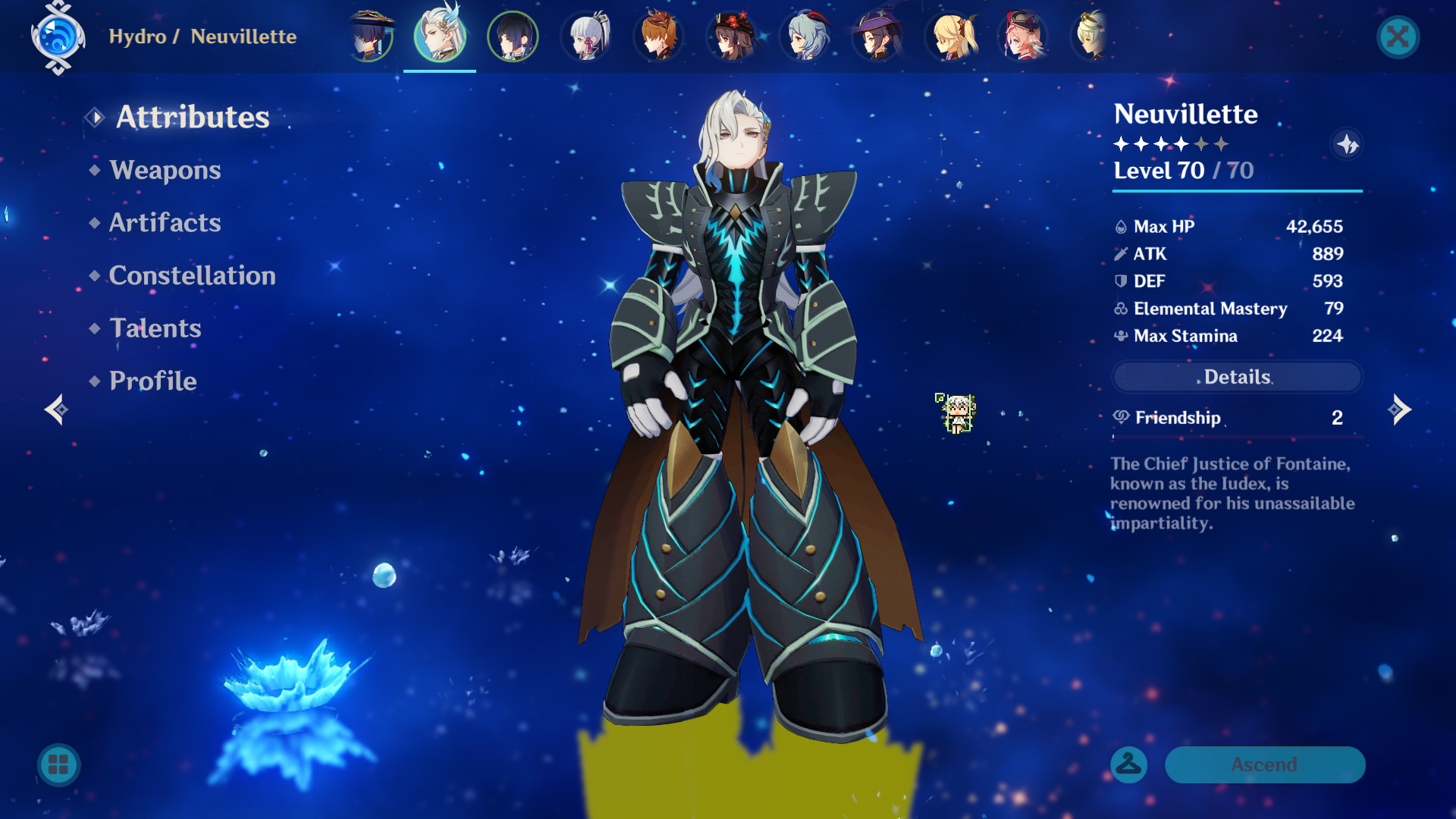 RMXD ZERO VERGIL ARMOR NEUVILLETTE Mod for Genshin Impact | GI Mods
