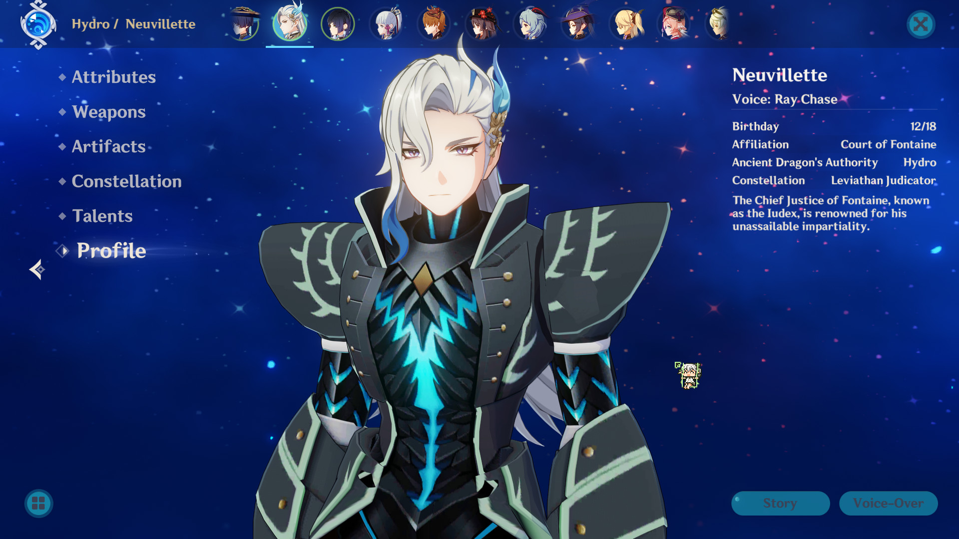 RMXD ZERO VERGIL ARMOR NEUVILLETTE Mod for Genshin Impact | GI Mods