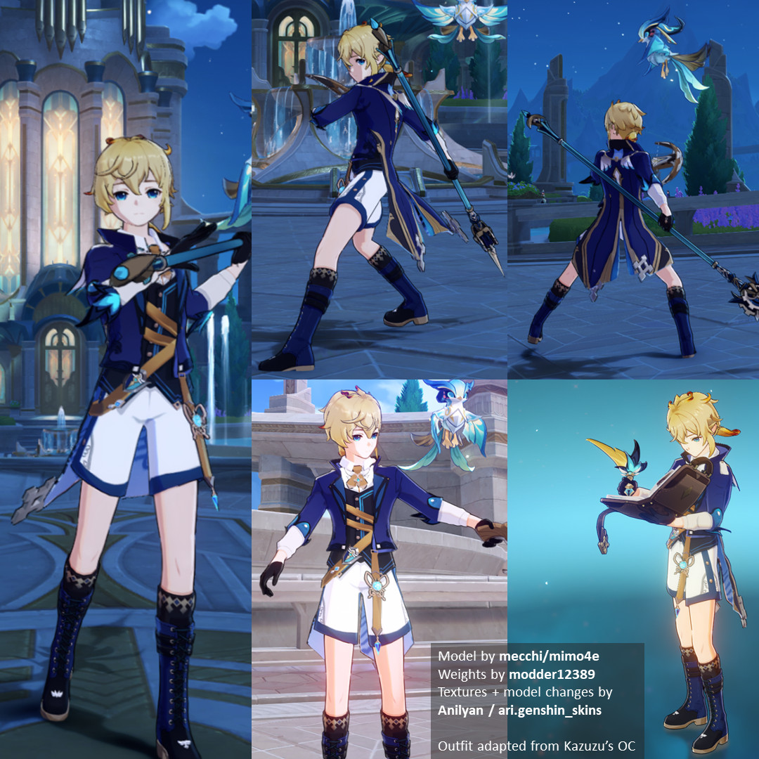 Mika Redesign Mod for Genshin Impact | GI Mods