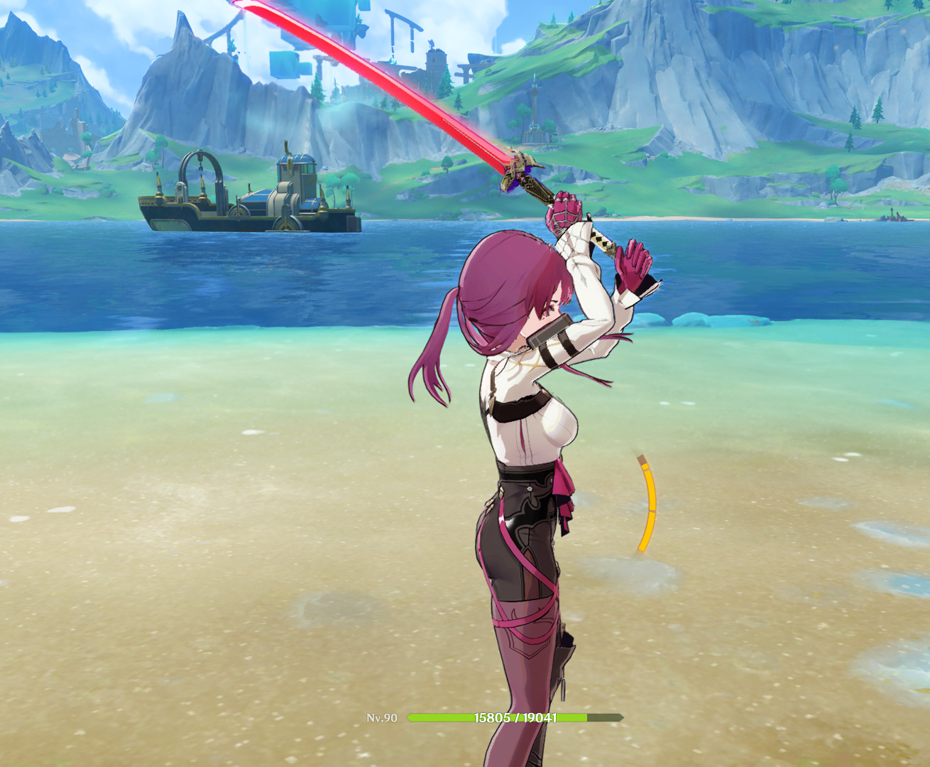 Kafka's Tachi over Engulfing Lightning Mod for Genshin Impact | GI Mods