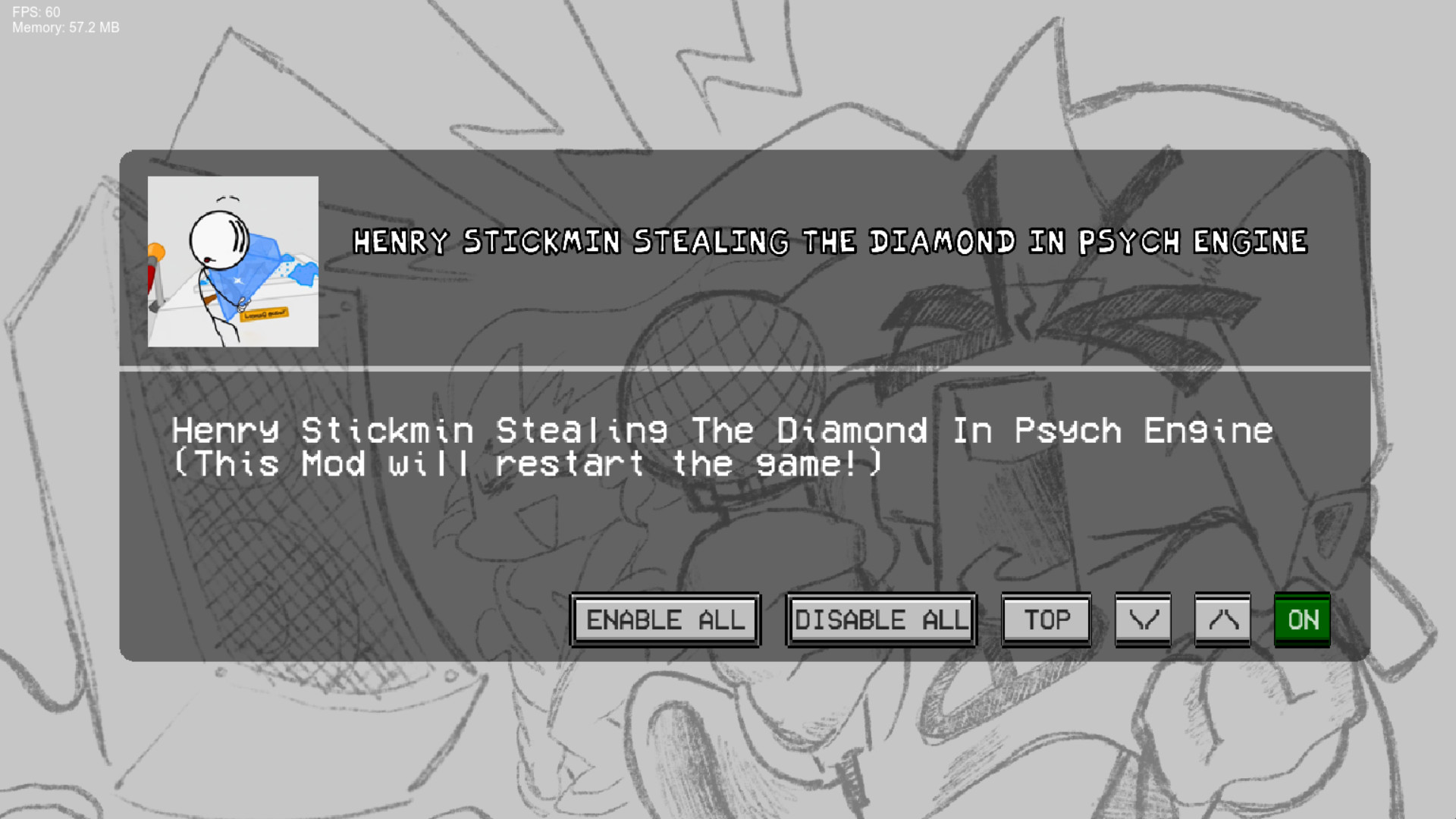 Henry Stickmin Stealing The Diamond In Psych Engin Mod for Friday Night ...