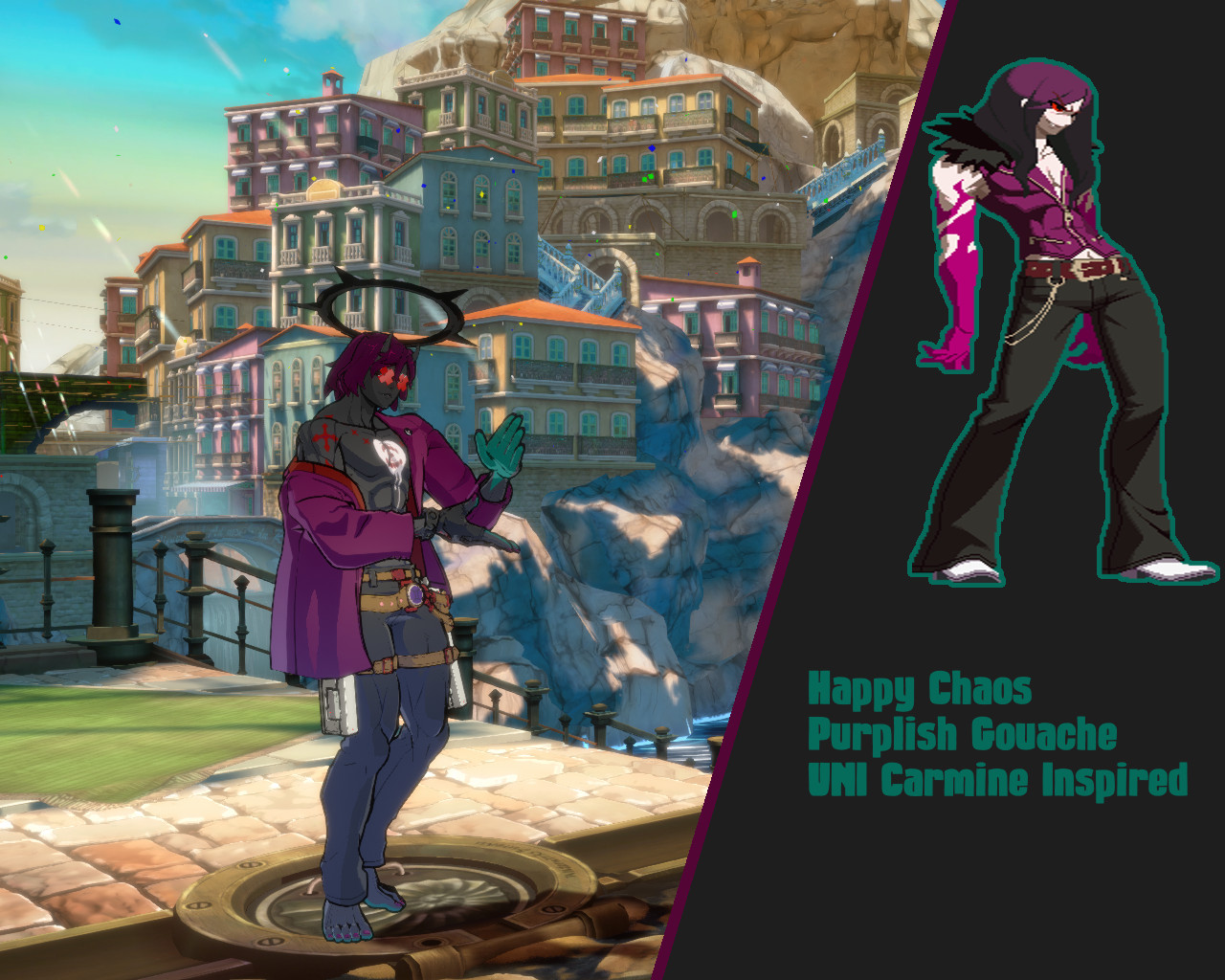 Happy Chaos Purplish Gouache UNI Carmine Inspired Mod for GUILTY GEAR ...
