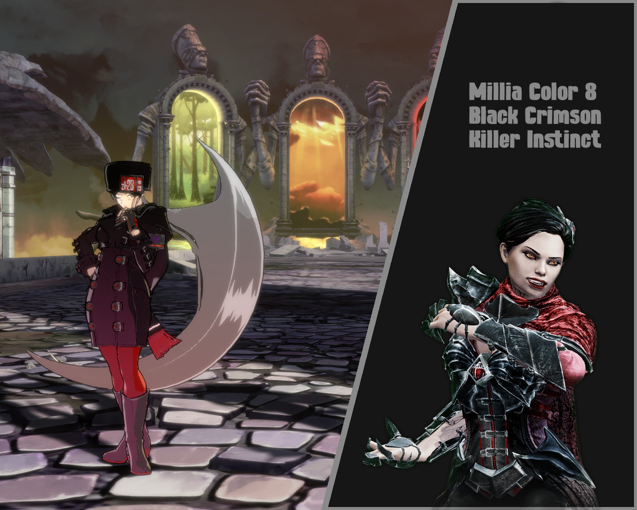 Millia Black Crimson Killer Instinct Mira Mod for GUILTY GEAR -STRIVE ...