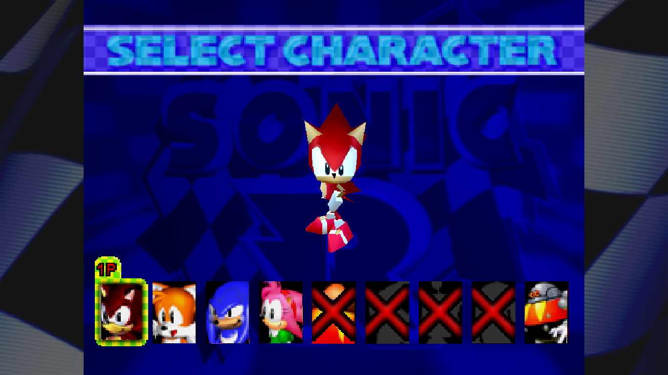 Blue Knuckles and Red Sonic Mod for Sonic R | SR Mods