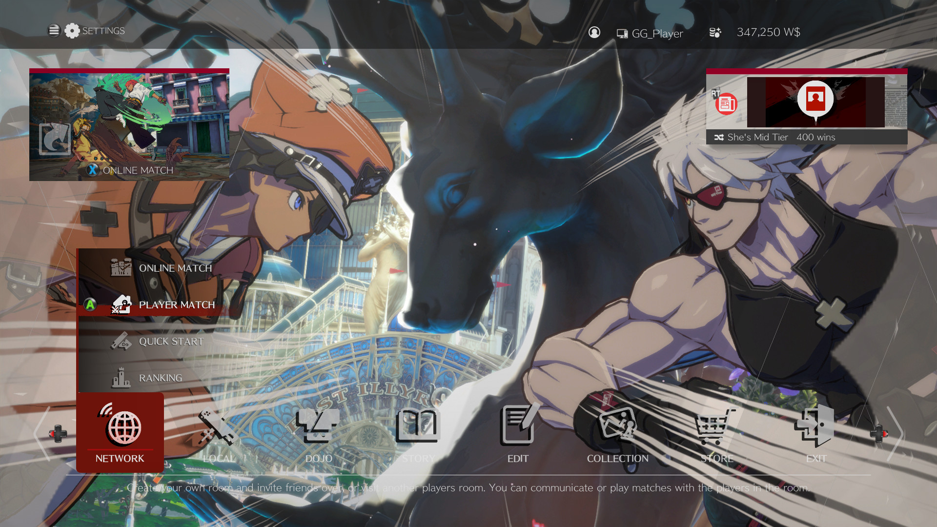 In-game snaps for Main Menu UI Mod for GUILTY GEAR -STRIVE- | GGST Mods
