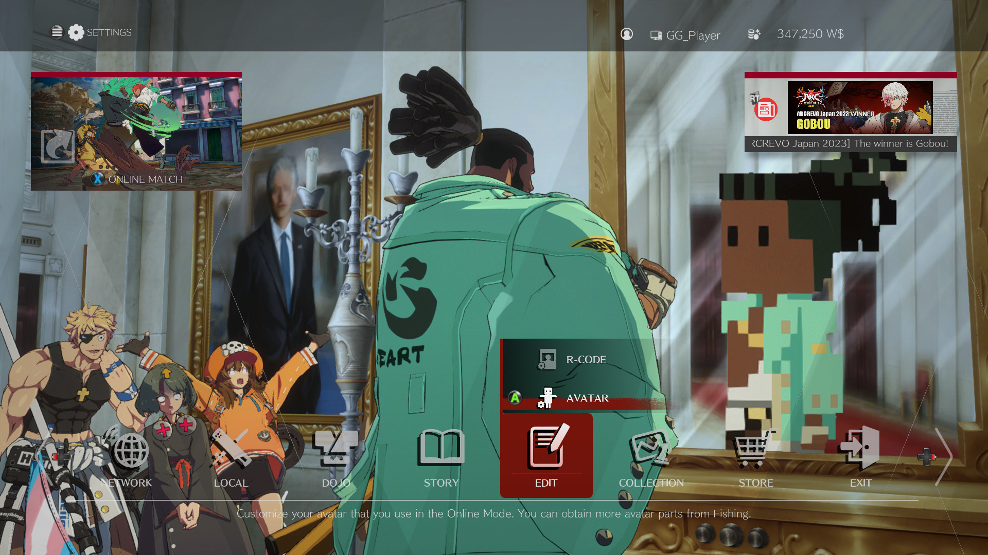 In-game snaps for Main Menu UI Mod for GUILTY GEAR -STRIVE- | GGST Mods